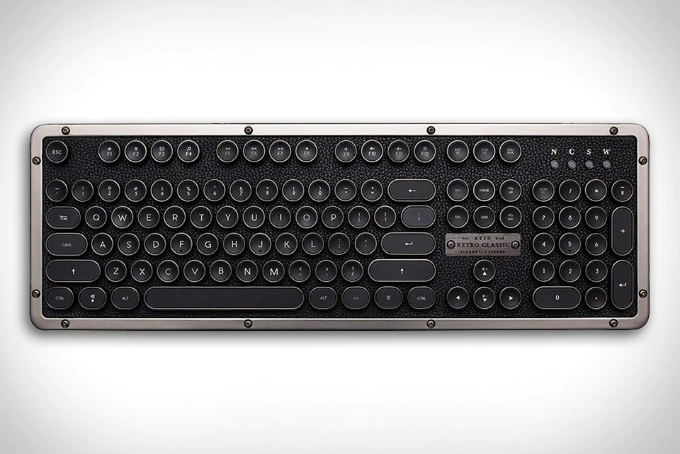Azio Retro Gunmetal Mechanical Keyboard