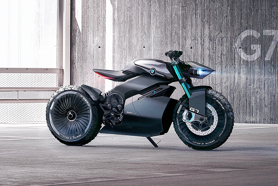 BMW G7 Scrambler Concept E-Bike & ICE Versions