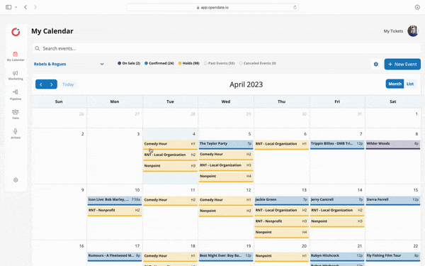 Opendate | A purpose-built calendar for venue management