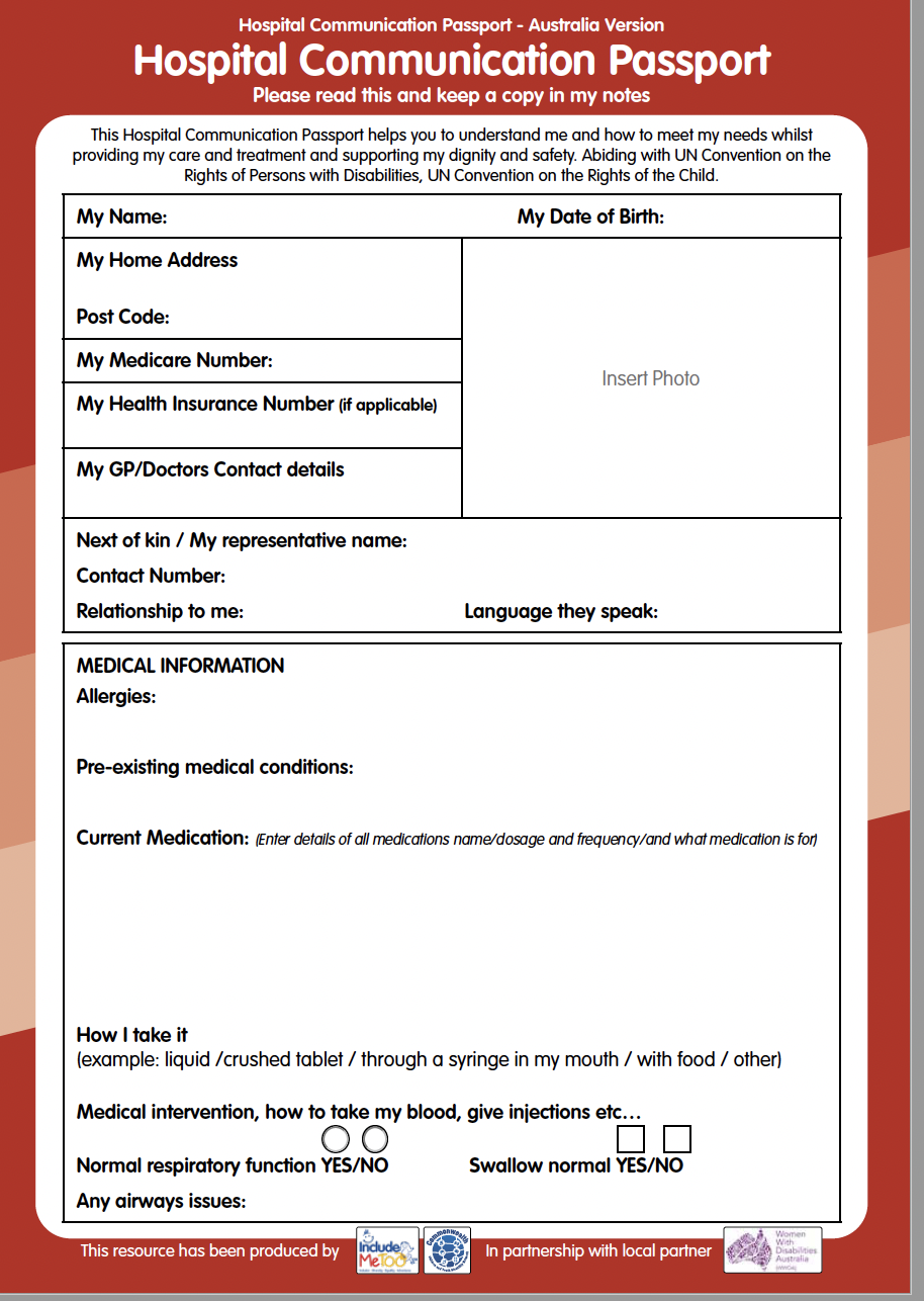 COVID-19 Hospital Communication Passport | Guides | Our Site