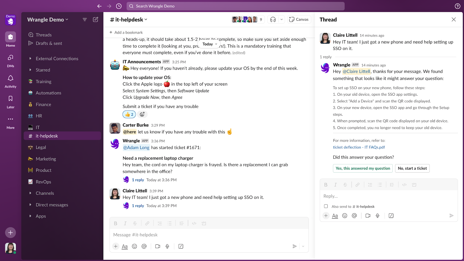 🤖 AI-Powered Ticket Deflection is here! | Wrangle Blog