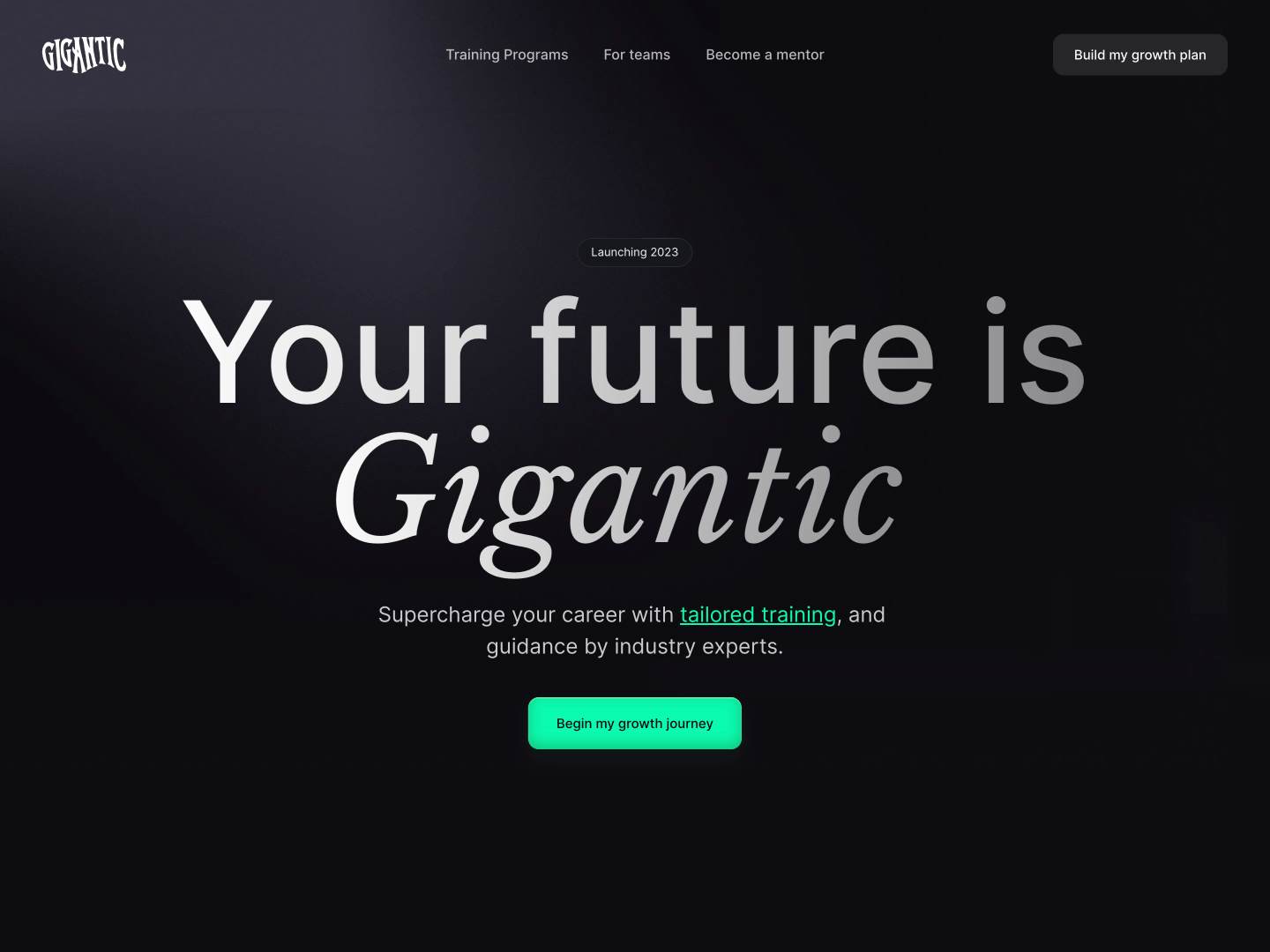 Gigantic on Dark Mode Design 🌘
