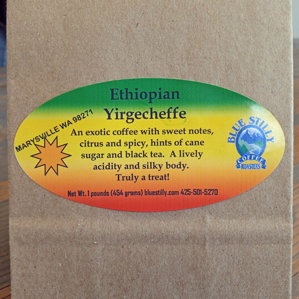 Ethiopian Yirgacheffe - Blue Stilly Coffee Roasters