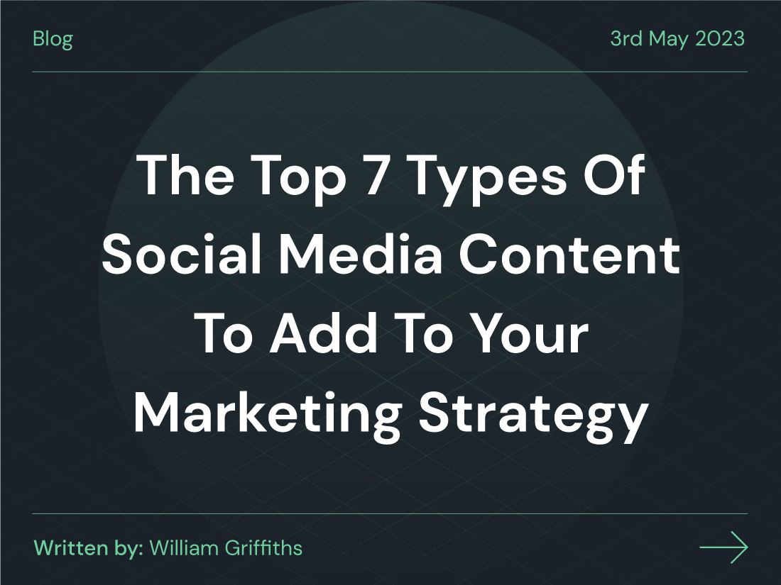 The Top 7 Types Of Social Media Content To Add To Your Marketing ...