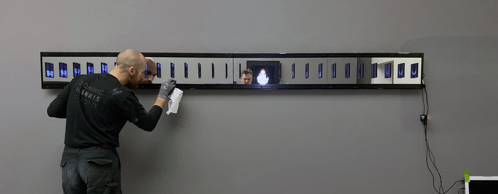 A look at artist Dominic Harris' studio and process