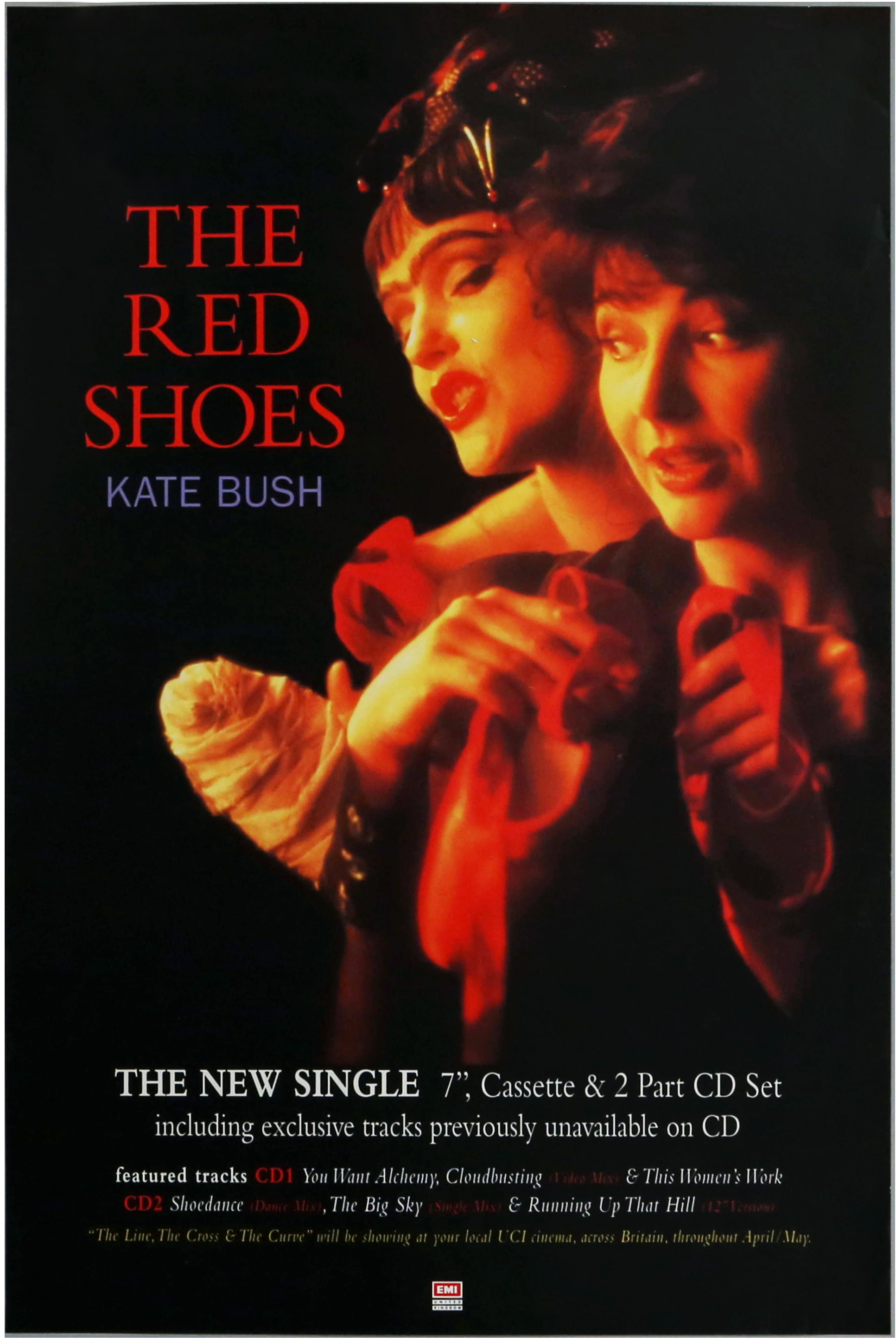 'The Red Shoes' Single Poster | Memorabilia | Kate Bush Collectibles