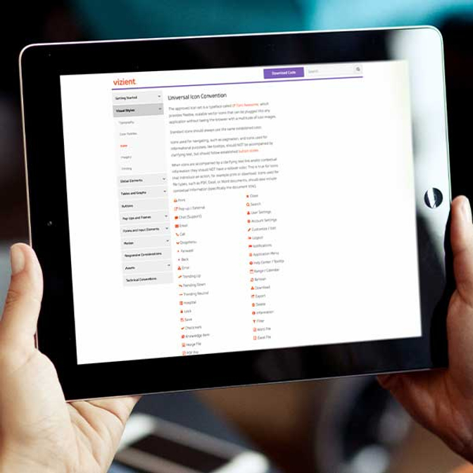 Graphical User Interface Guidelines for Vizient | Integrity XD
