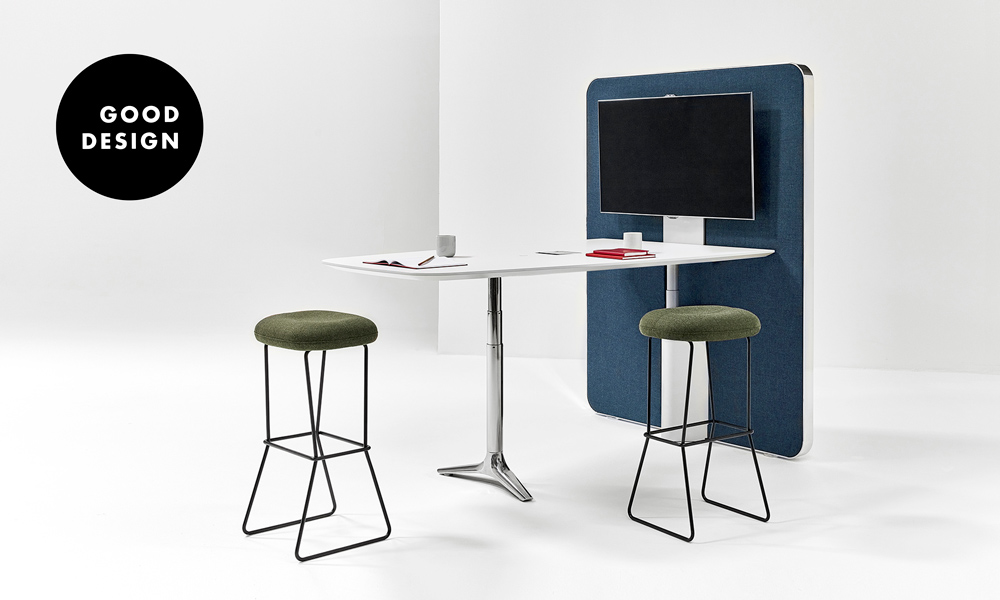 Gateway™ Height Adjustable Media Wall Table