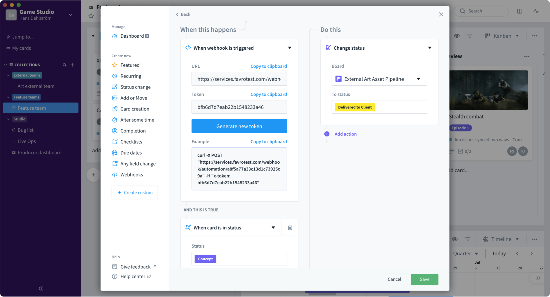 Favro | Art pipelines with externals