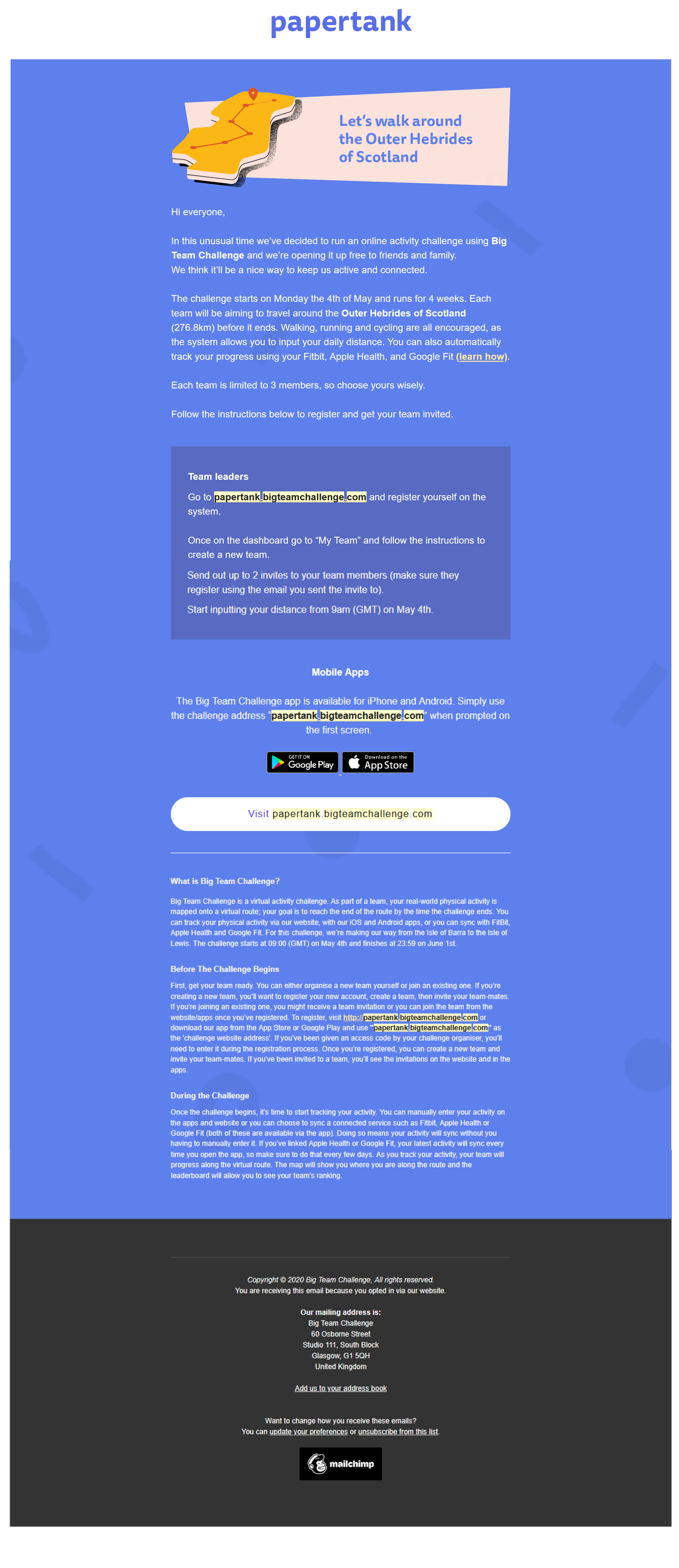 Downloads - Example Starting Email
