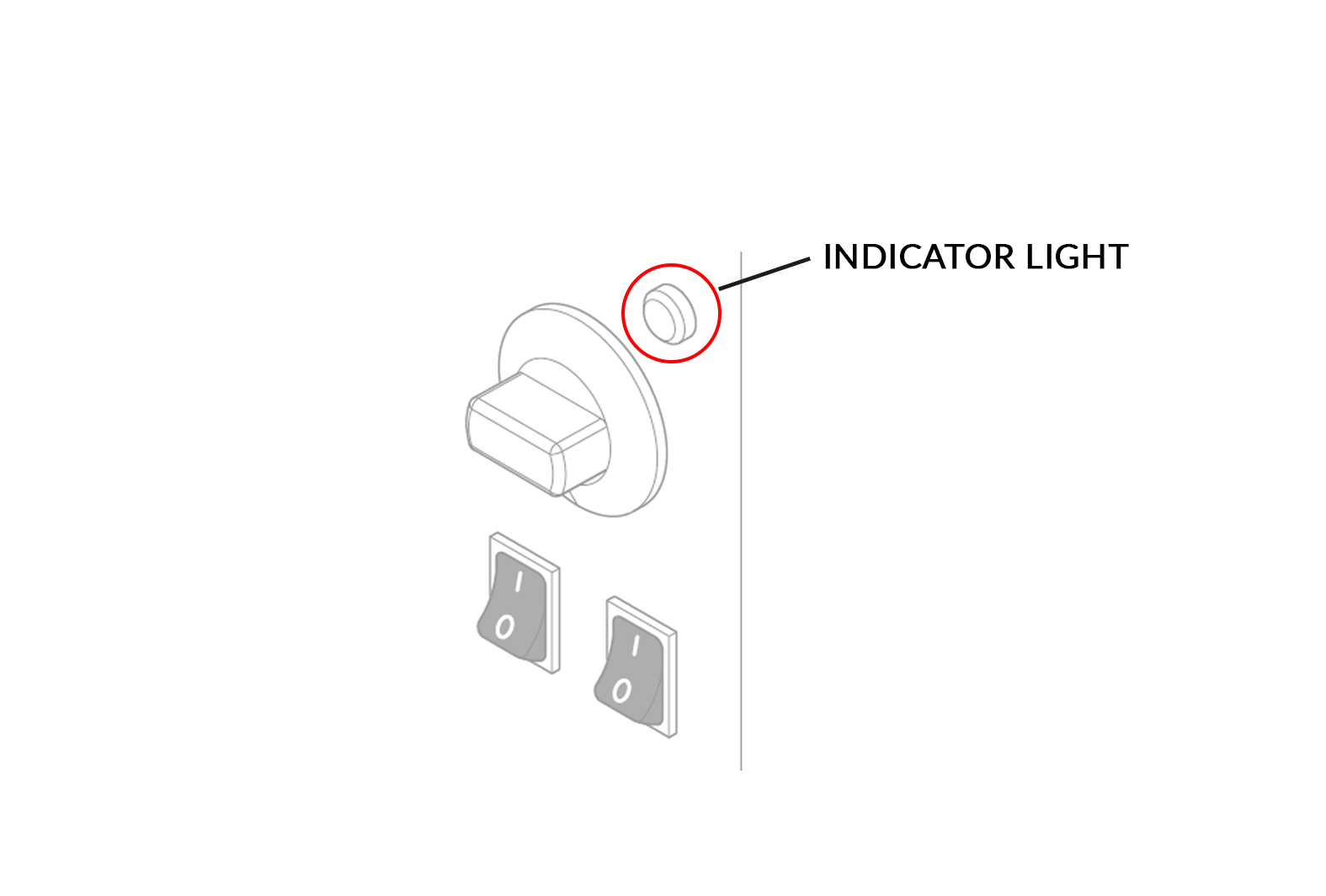 C01.2400 TZ Indicator Light - Small light to indicate when elements are ...