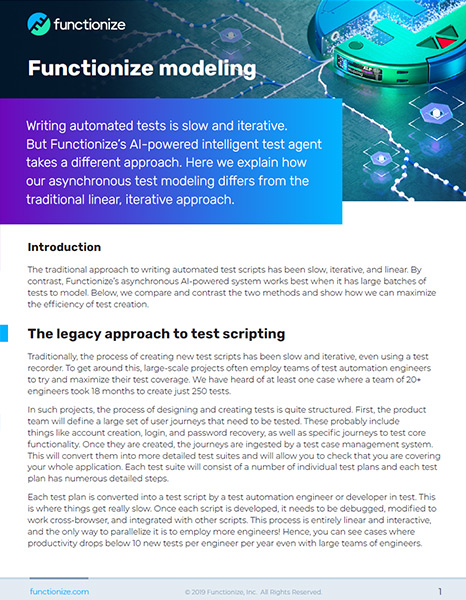 Functionize Modeling