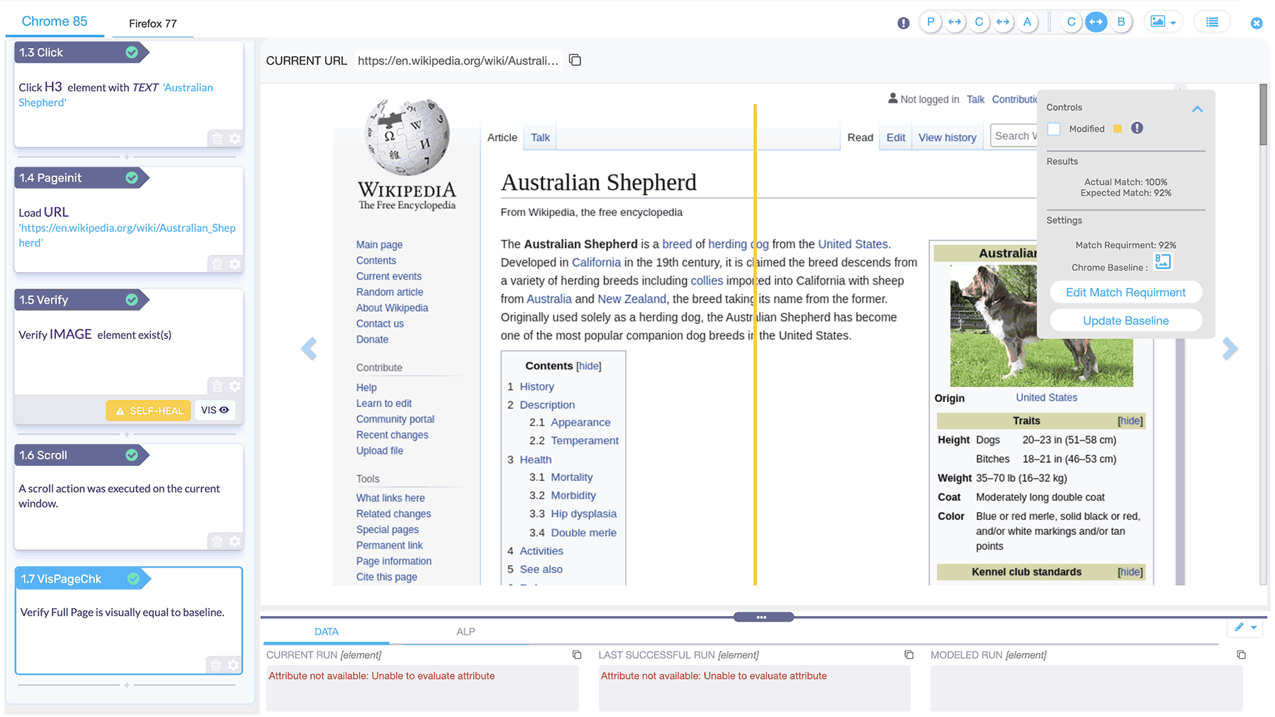 Visual Testing - Automated Visual Regression Testing - Functionize