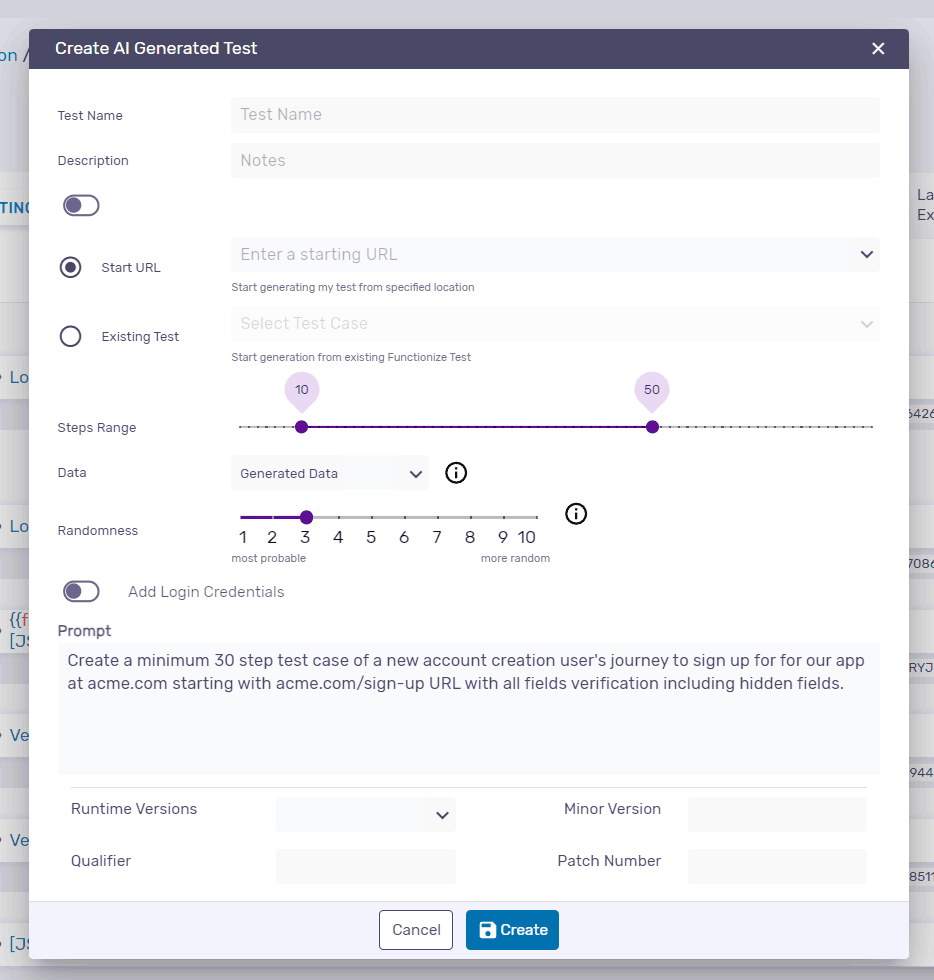 Functionize Platform Overview - Generative AI Software Quality Testing