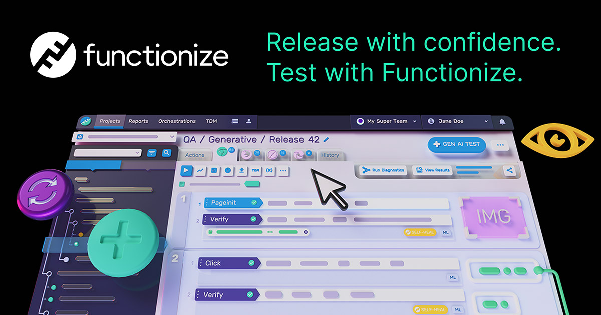 Functionize Platform Overview - Generative AI Software Quality Testing