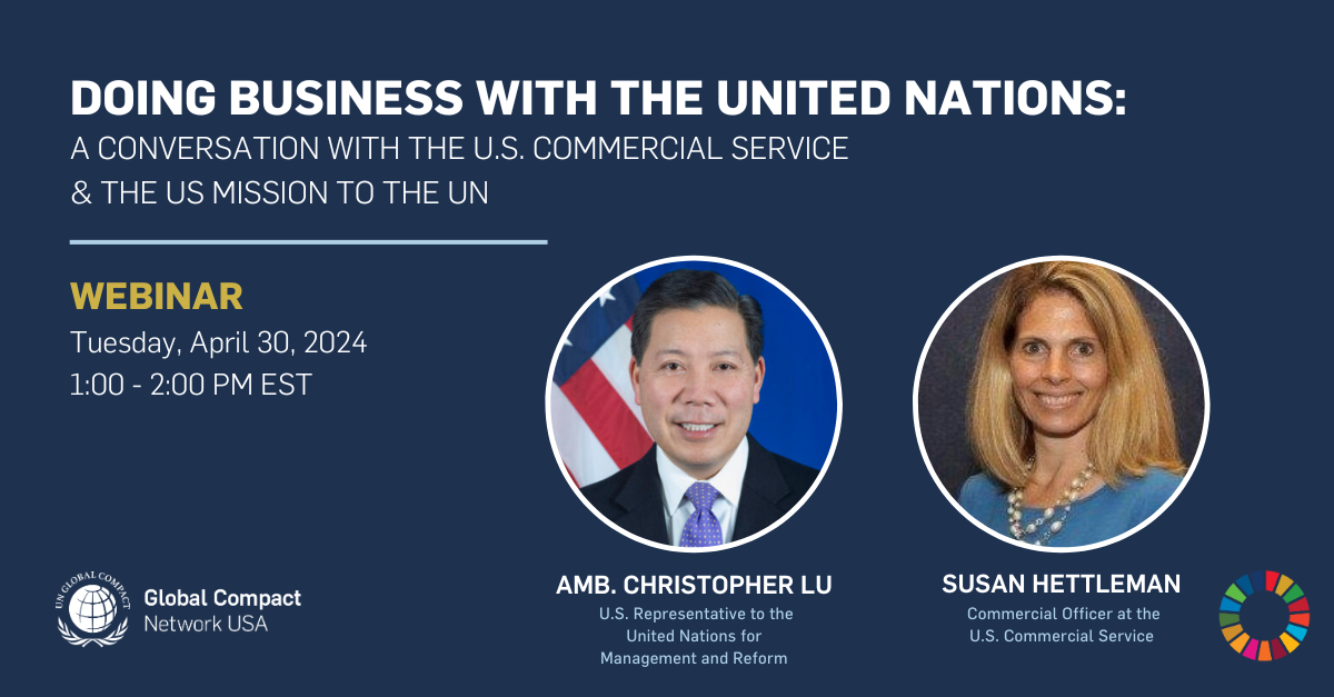 Doing Business with the United Nations: A Conversation with the U.S ...