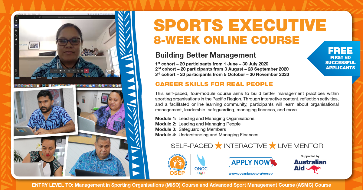 ONOC Media Release - OSEP launches online management course for NOCs ...