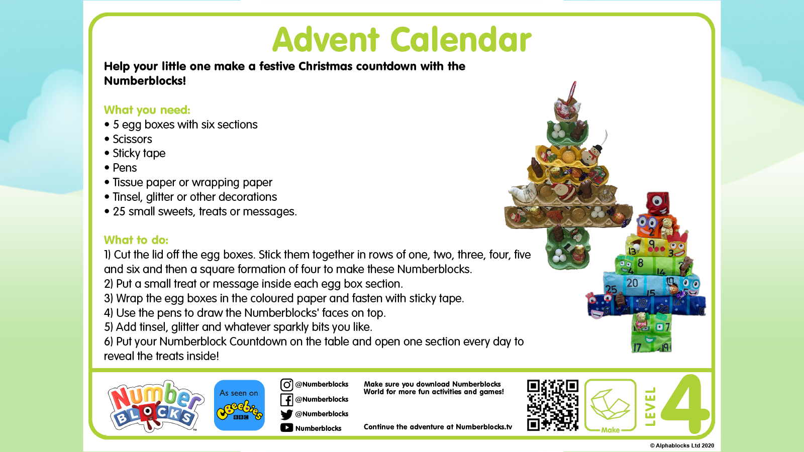 Numberblocks | Activities | Level 4