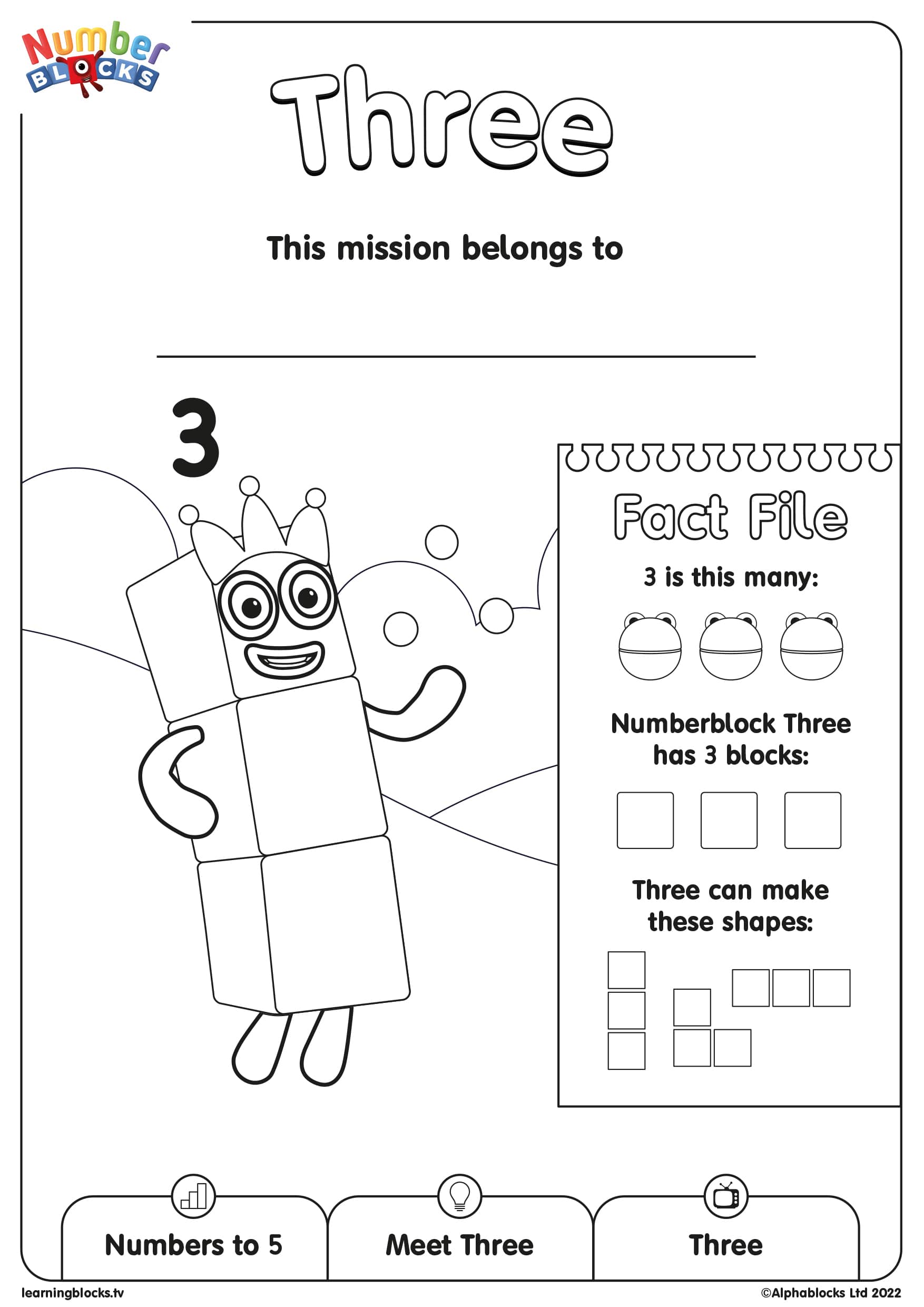 Numberblocks | Episodes | Three