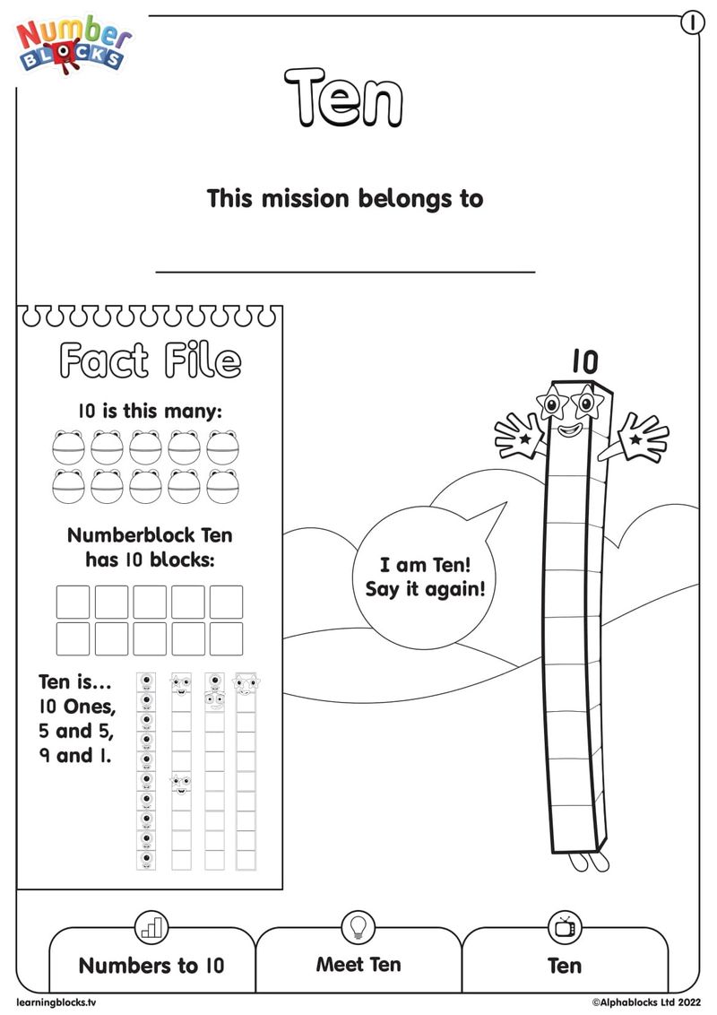 Numberblocks | Activities | Level 2