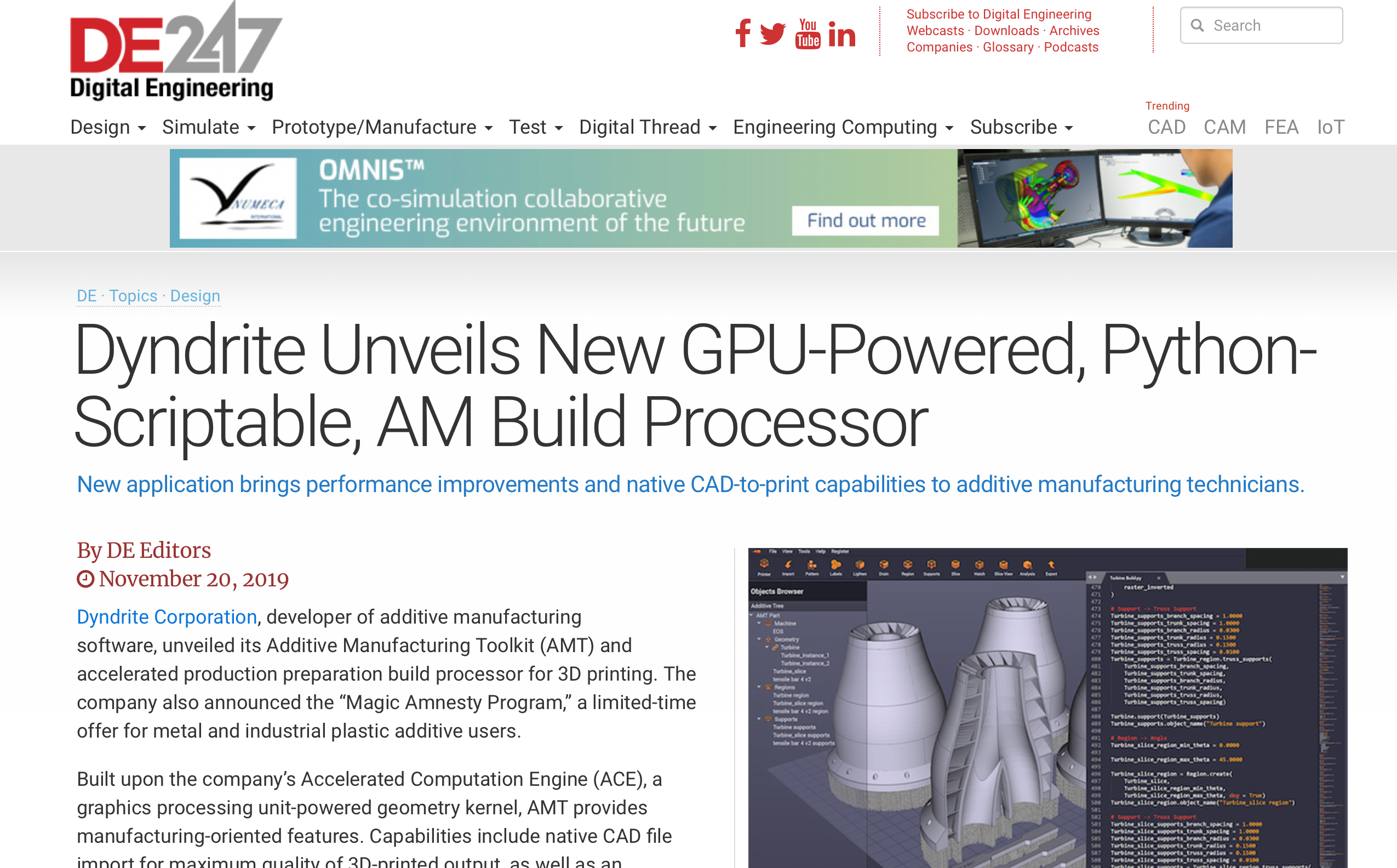 Dyndrite Unveils New GPU-Powered, Python-Scriptable, AM Build Processor | Dyndrite