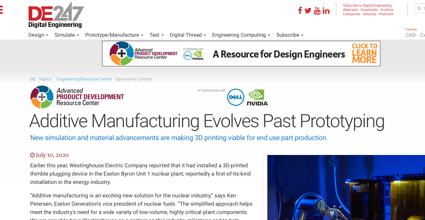 Additive Manufacturing Evolves Past Prototyping | Dyndrite