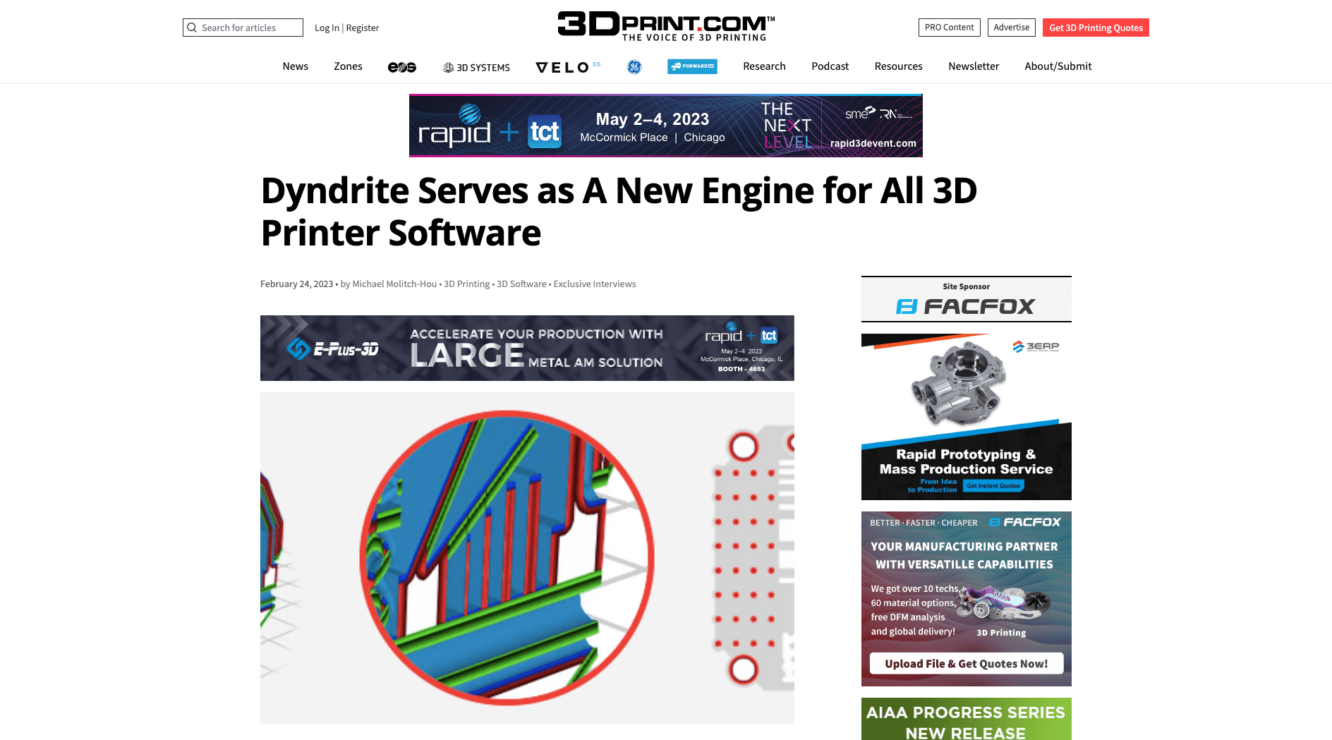 Dyndrite Serves as A New Engine for All 3D Printer Software | Dyndrite