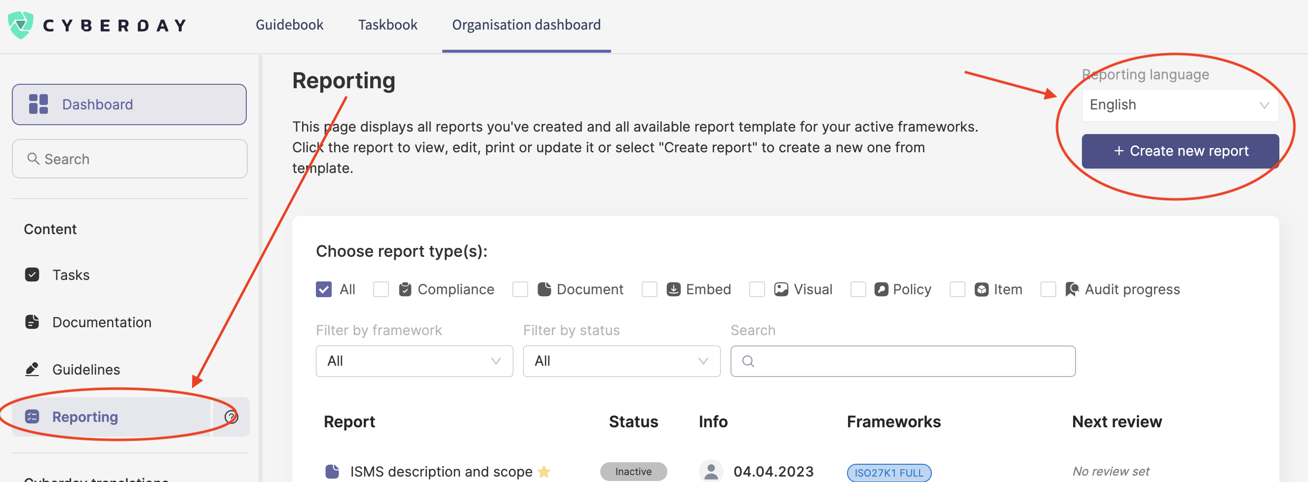 (Help article) How do I create cyber security reports? | Academy ...