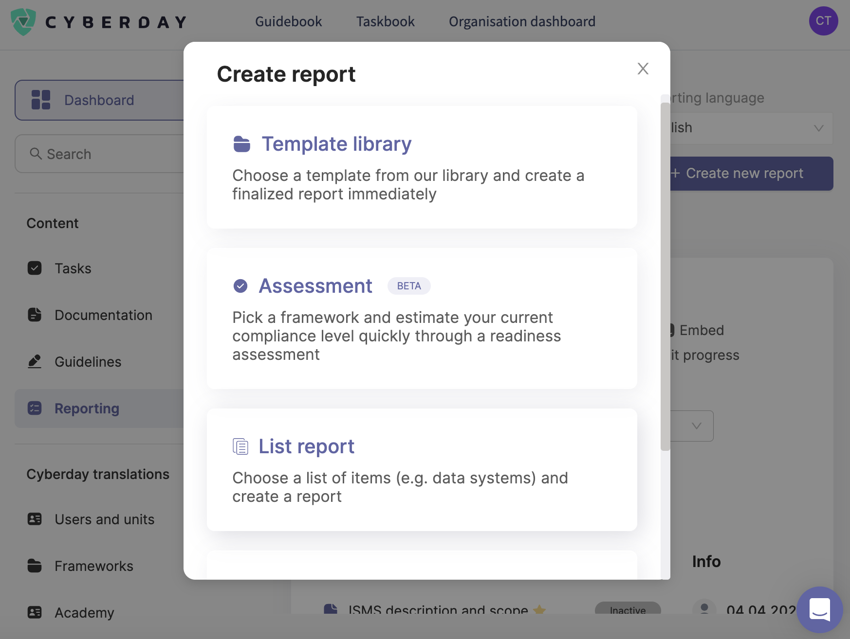 (Help article) How do I create cyber security reports? | Academy ...