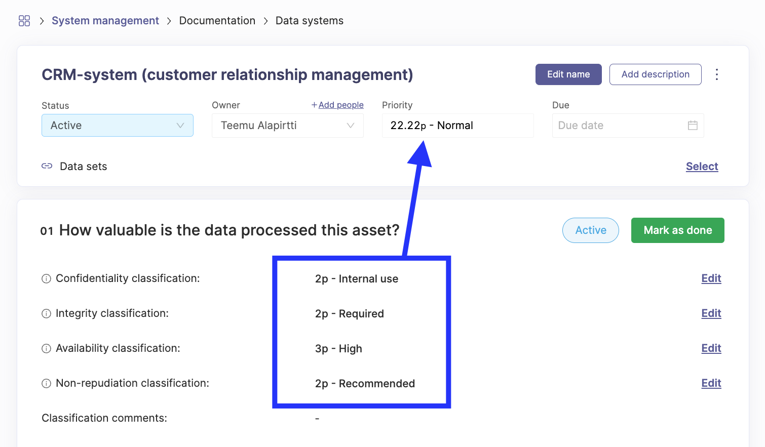 (Help article) Enabling CIA classification feature for main assets ...