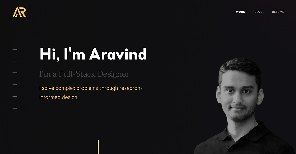 Aravind Ravi - User Experience Designer