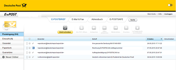 Scanservice-Test: E-POSTSCAN vs. Dropscan - fileee