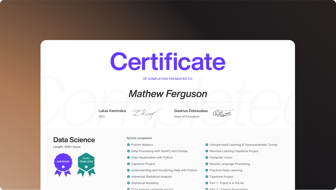 How it works | Turing College