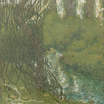 Janet Turner - Early Spring in Bidwell Park, 1970 - Jody Klotz Fine Art