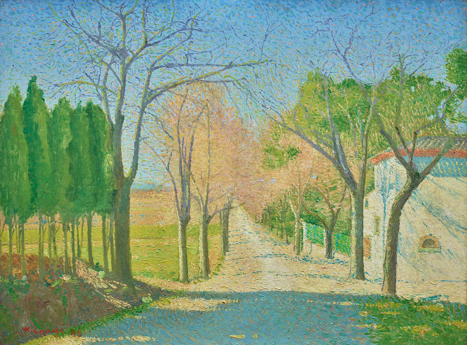 Achille Laugé - La route de Cailhau au lieu-dit L'Hort, printemps - Jody Klotz Fine Art