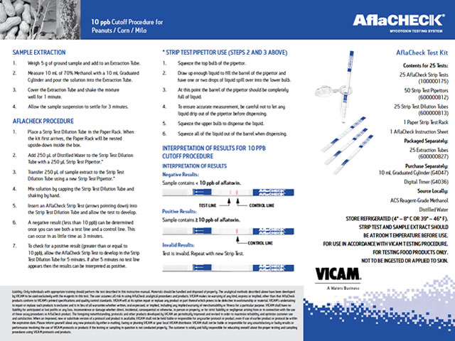 VICAM Mycotoxin Detection Instructional Materials