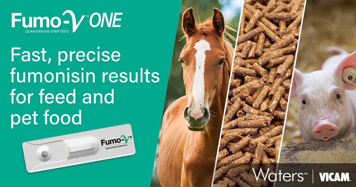 Measure fumonisin in finished feed and pet food in minutes