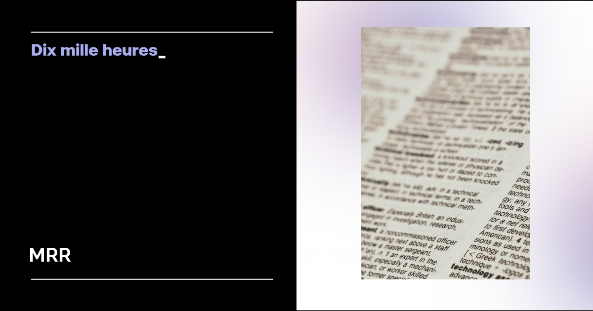 Définition et traduction de MRR