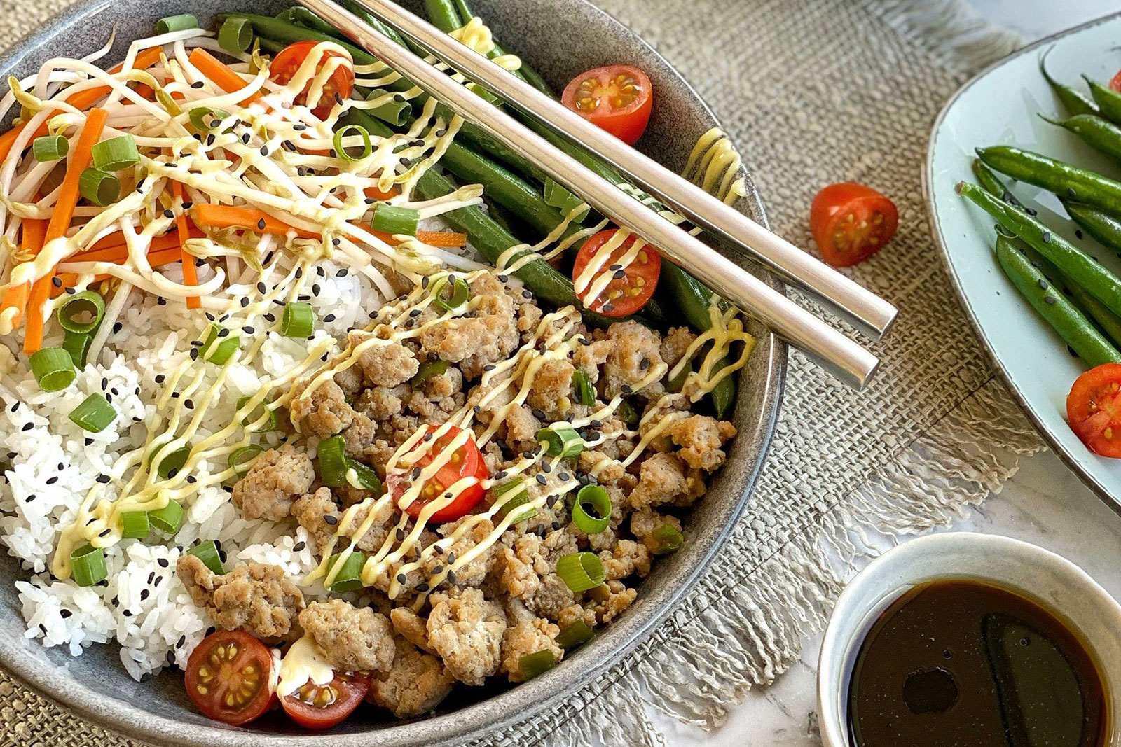 Soy & Hoisin Pork Mince Rice Bowl | NZ Pork