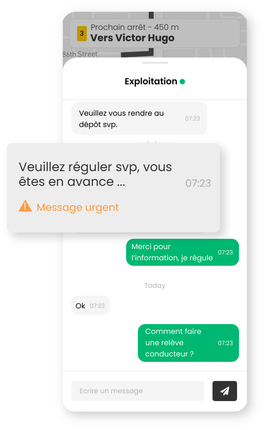 Bus connecté et aide à la conduite