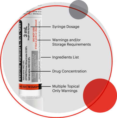 Sterile Topical L.E.T. Gel | 3mL unit dose (10-packs)