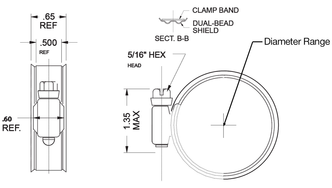 Shop Dual Bead Shield Constant Tension Clamp