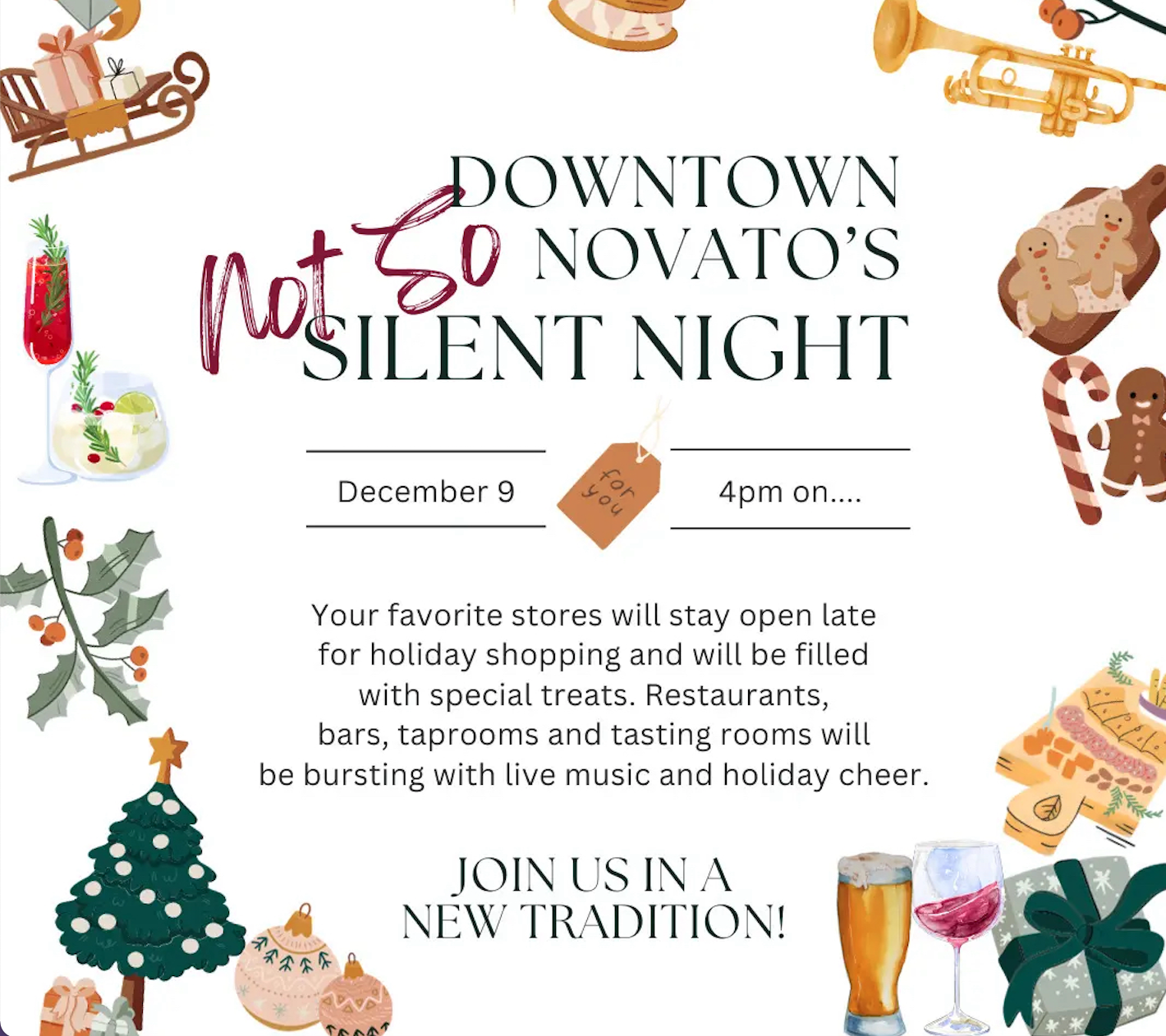 Not So Silent Night in Downtown Novato - Novato