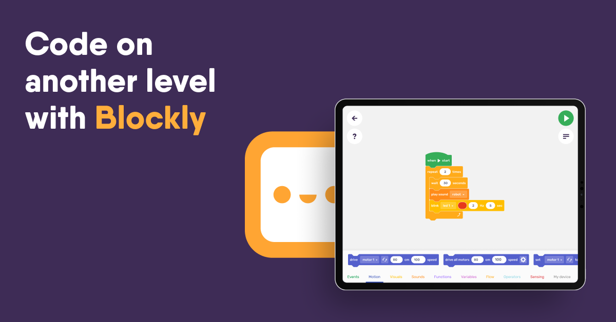 Introducing our new app: code on another level with Robo Blockly!