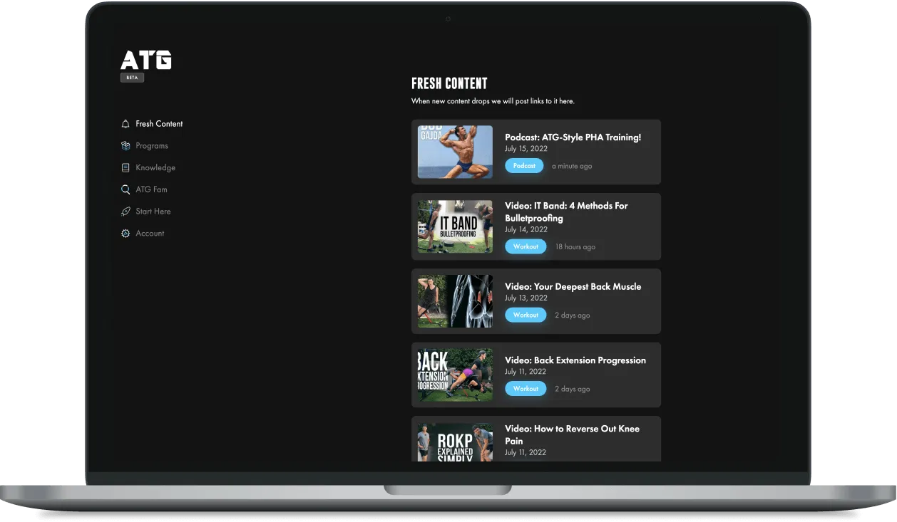 ATG | Personal Training Reinvented