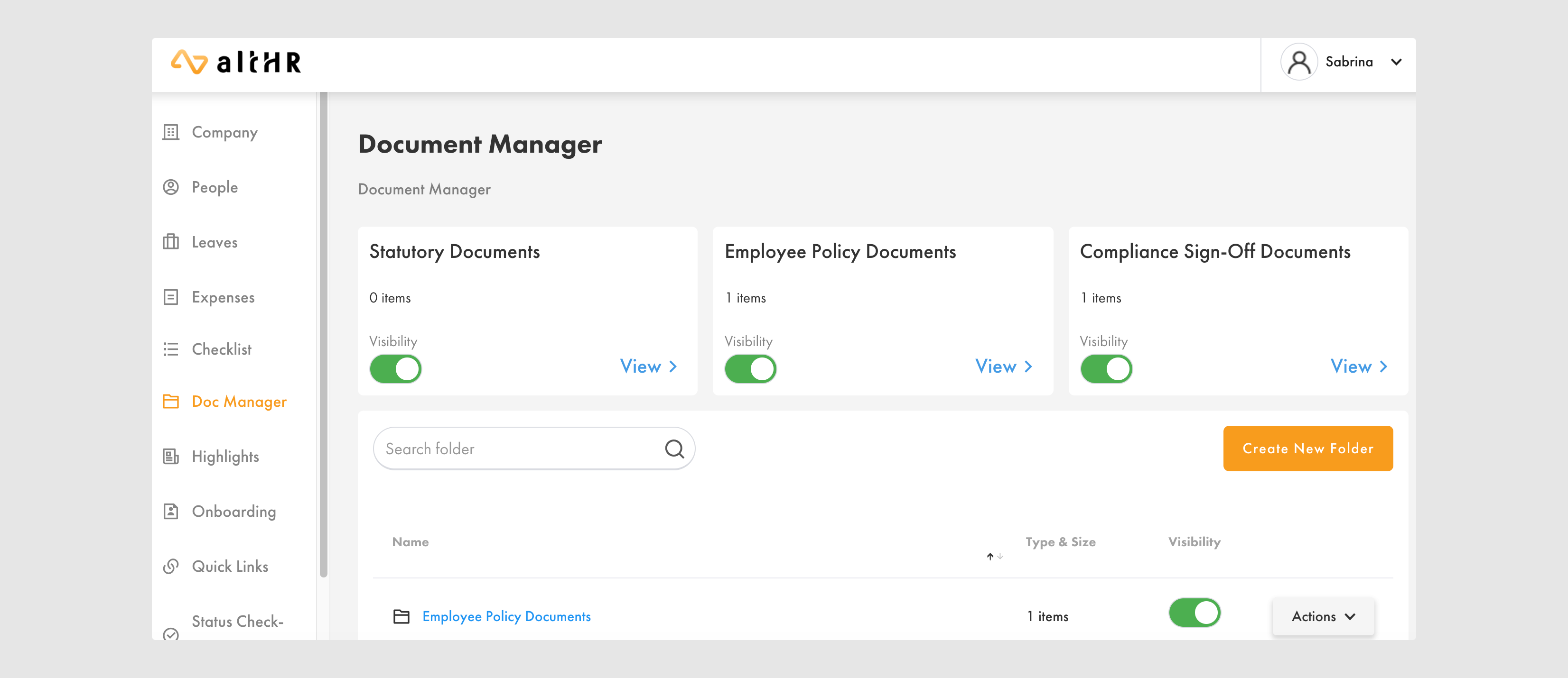 Store employee-specific documents in the all-new Statutory Documents ...