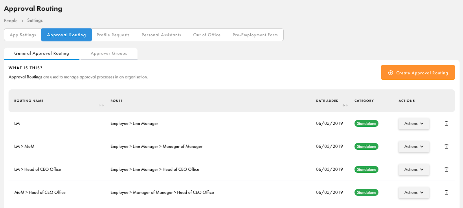 Approval Routing Increments | Product Updates