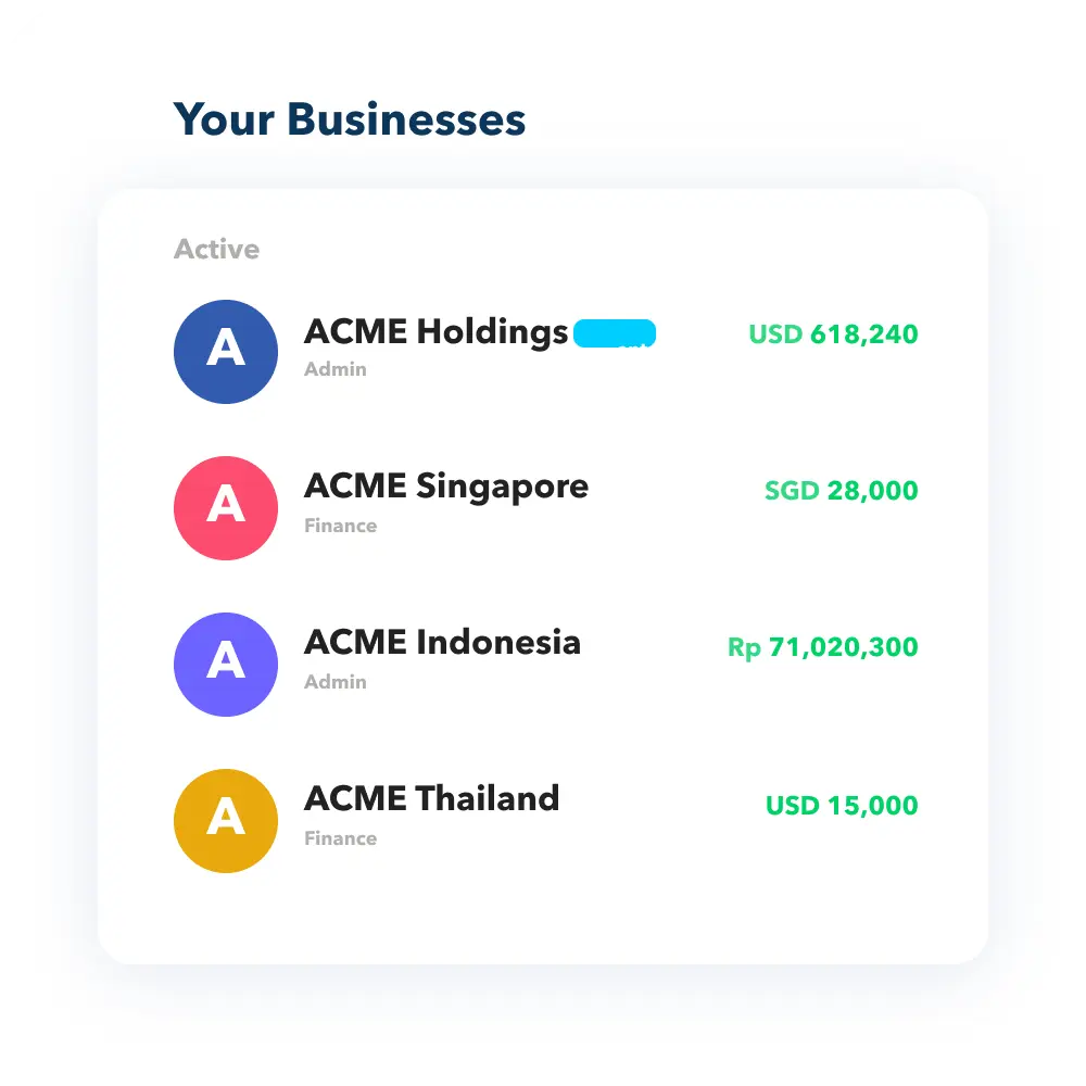 Manage multiple currencies in one place