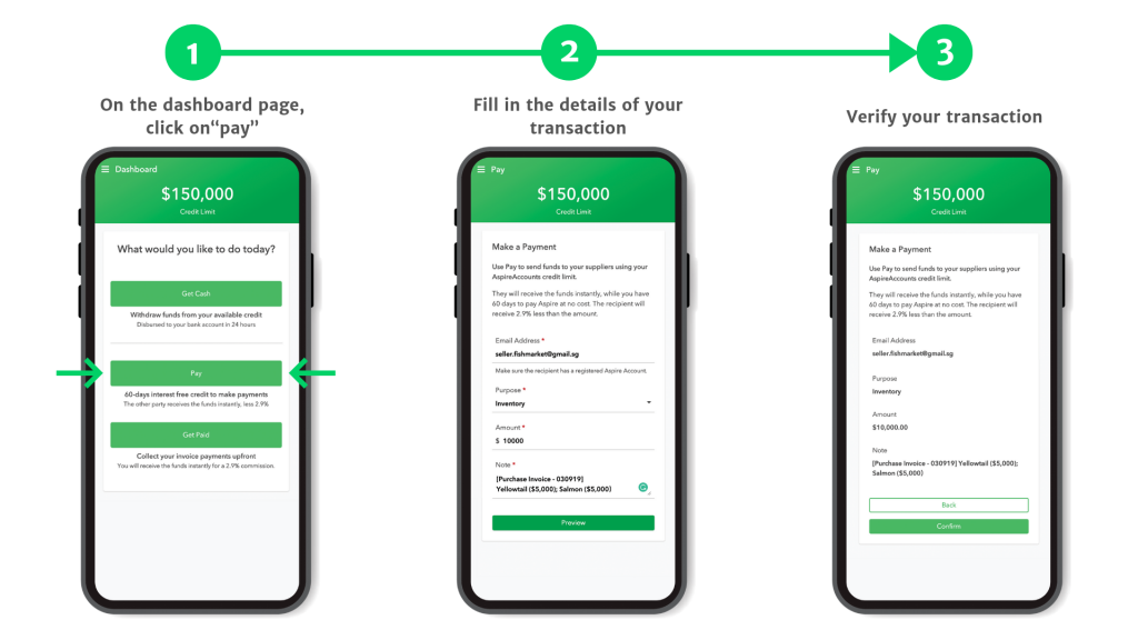 Business Line of Credit: Pay suppliers with Aspire