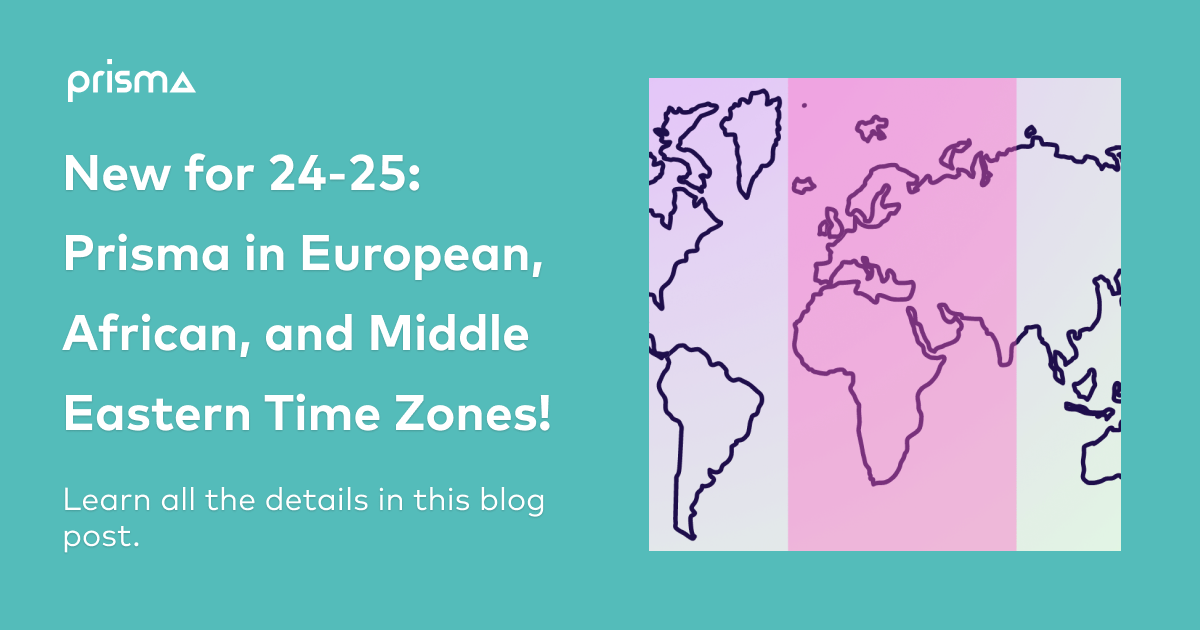 New for 24-25: European, African, and Middle Eastern Time Zones
